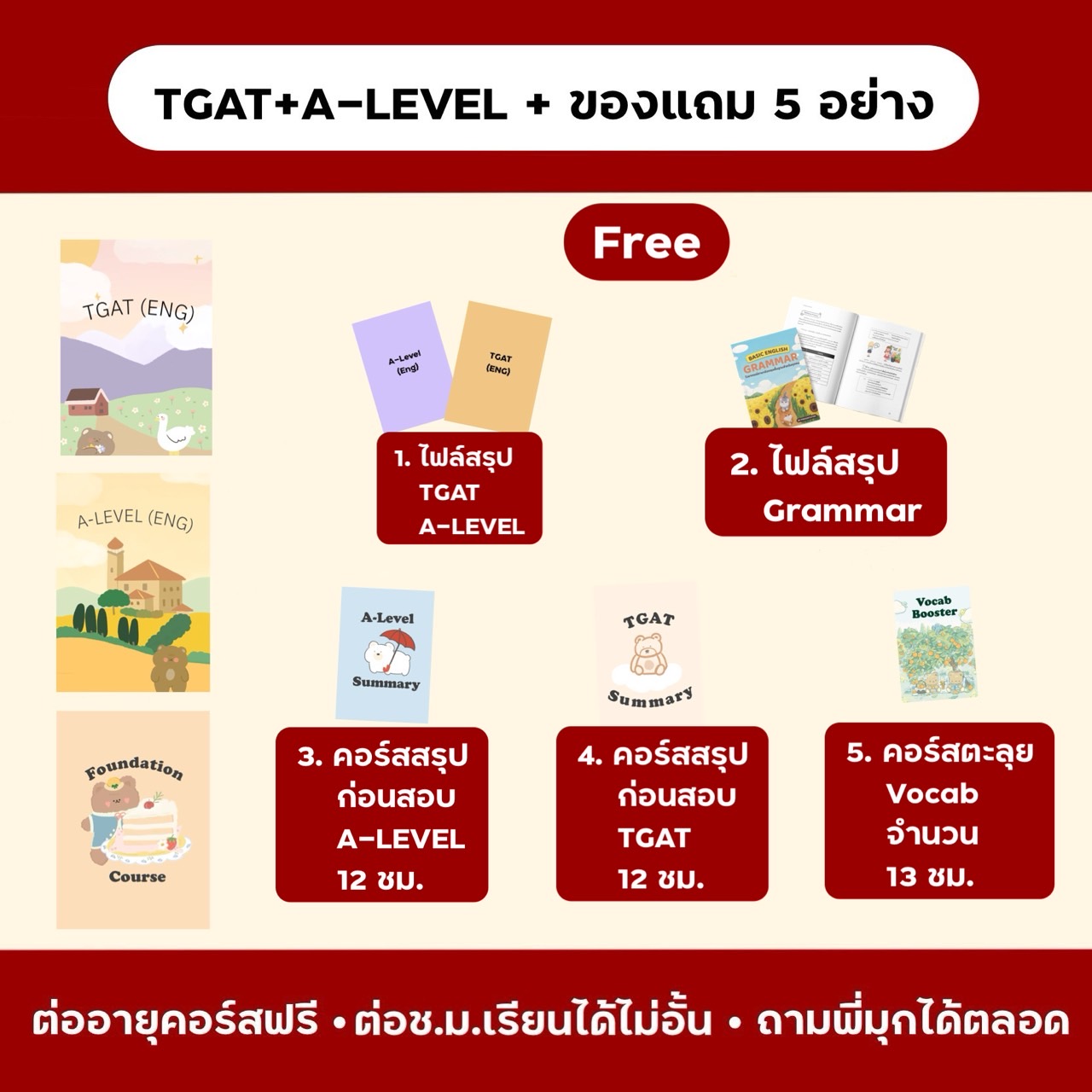 TGAT + A-level (Eng) » Pmooktutor (ติวอังกฤษกับพี่มุก)